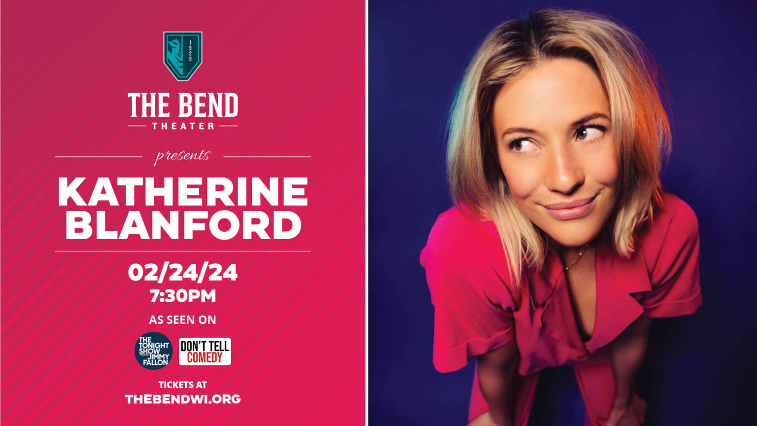 Comedy Nights At The Bend Katherine Blanford The Bend Theater West Bend Wi
