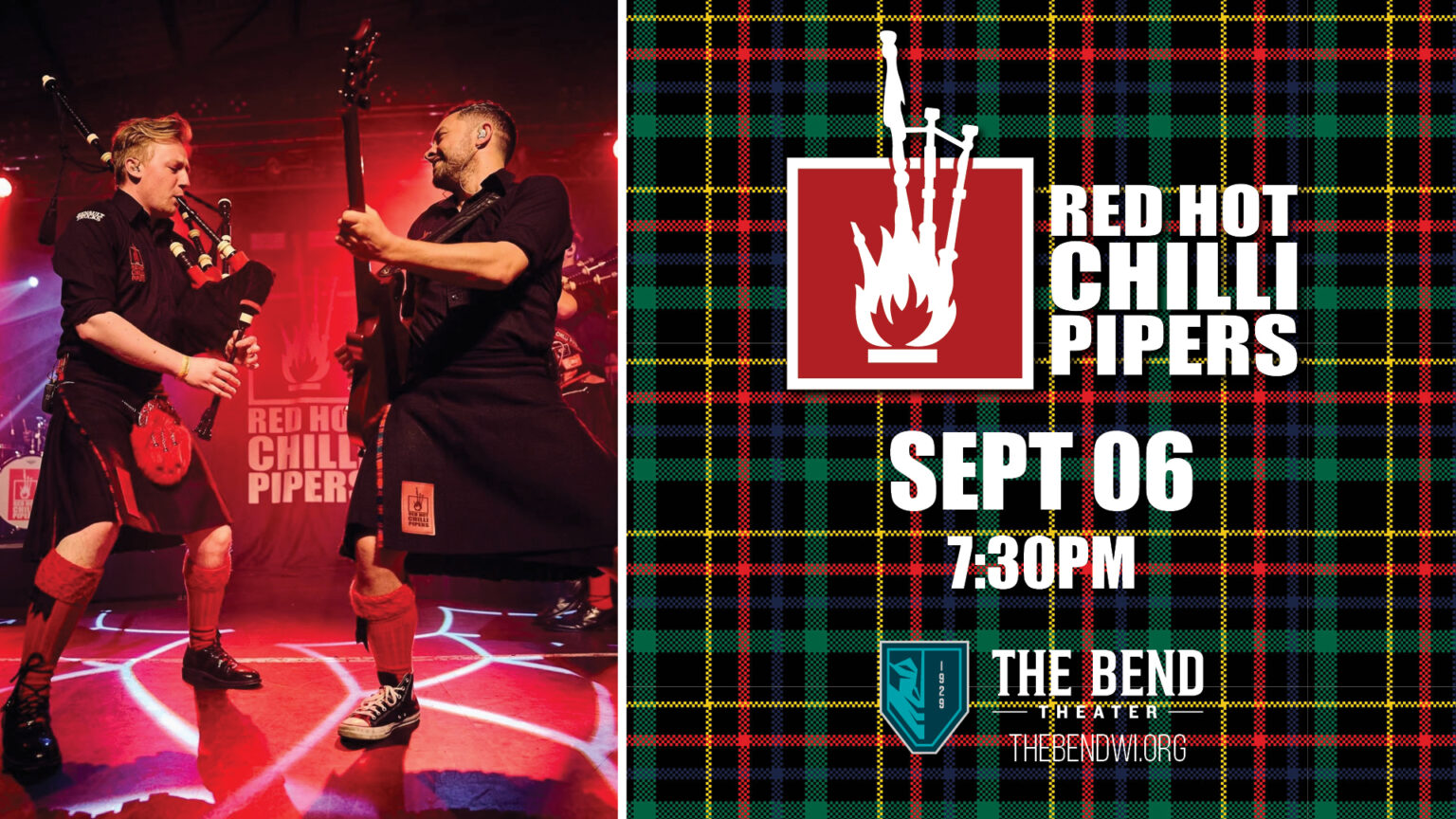 Red Hot Chilli Pipers - The Bend Theater | West Bend, WI